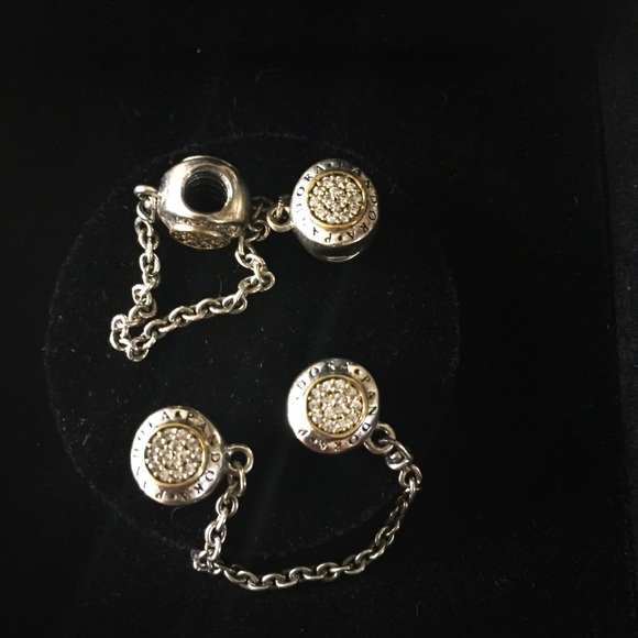 Pandora | Jewelry | New Pandora 925 18k Silver Gold Cuff Chain | Poshmark